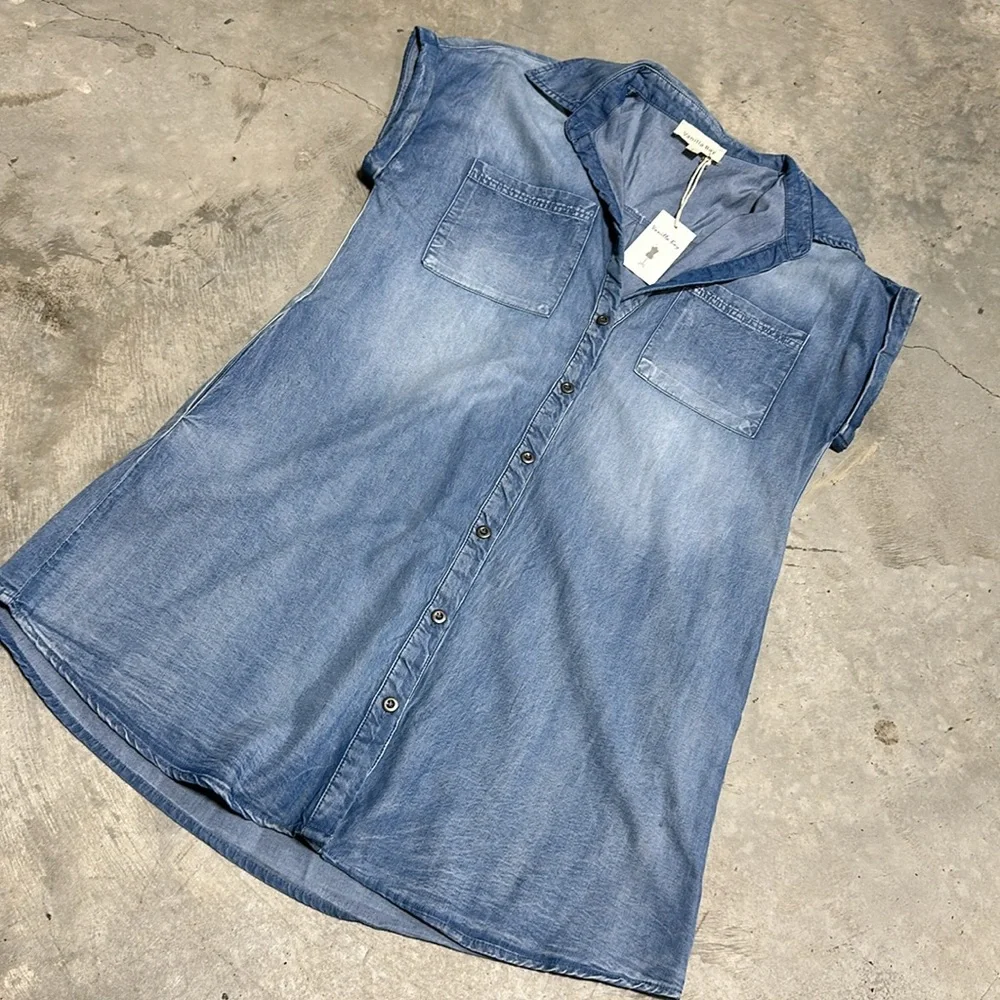 Vanilla Bay | Dresses | Vanilla Bay Tencel Dress In Denim Size S Nwt M ...
